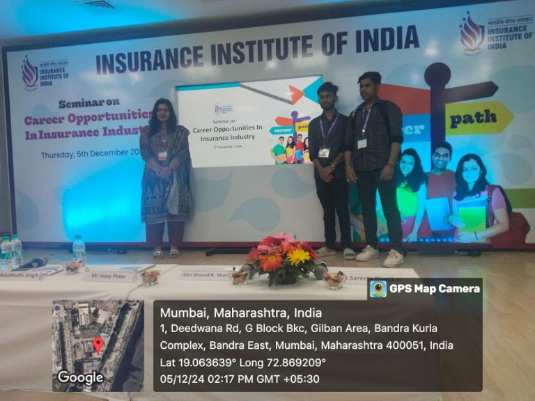 Seminar on “Career Opportunities in Insurance Industry” - PCER